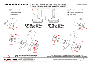 Bottom Bracket SABB Road Installation Guide | Manualzz