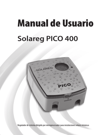 PICO Solareg 400 Manual de usuario | Manualzz