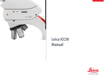 Leica ICC50 Manual de usuario | Manualzz