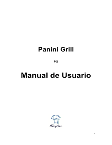 Panini Grill PG Manual de Usuario | Manualzz