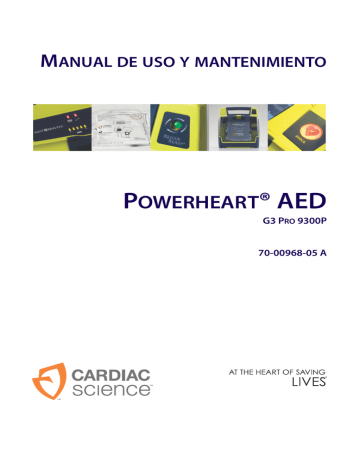 Cardiac Science POWERHEART AED G3 PRO 9300P Manual de usuario | Manualzz