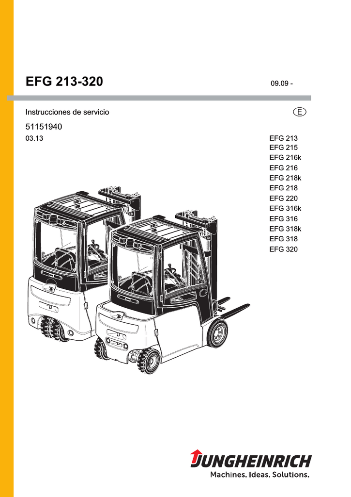 Jungheinrich EFG 218 Instrucciones de operación | Manualzz