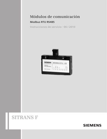 Siemens Modbus RTU RS485 Manual de usuario | Manualzz