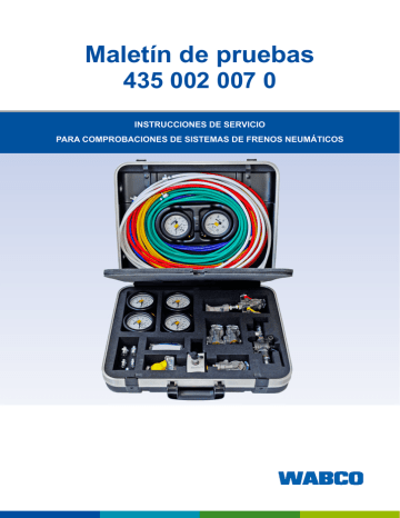 WABCO Maletín de pruebas 435 002 007 0 Instrucciones de servicio | Manualzz