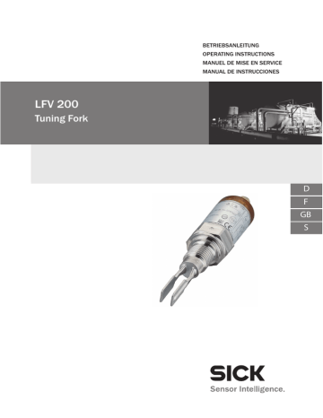 SICK LFV200 Tuning Fork Operating instructions | Manualzz
