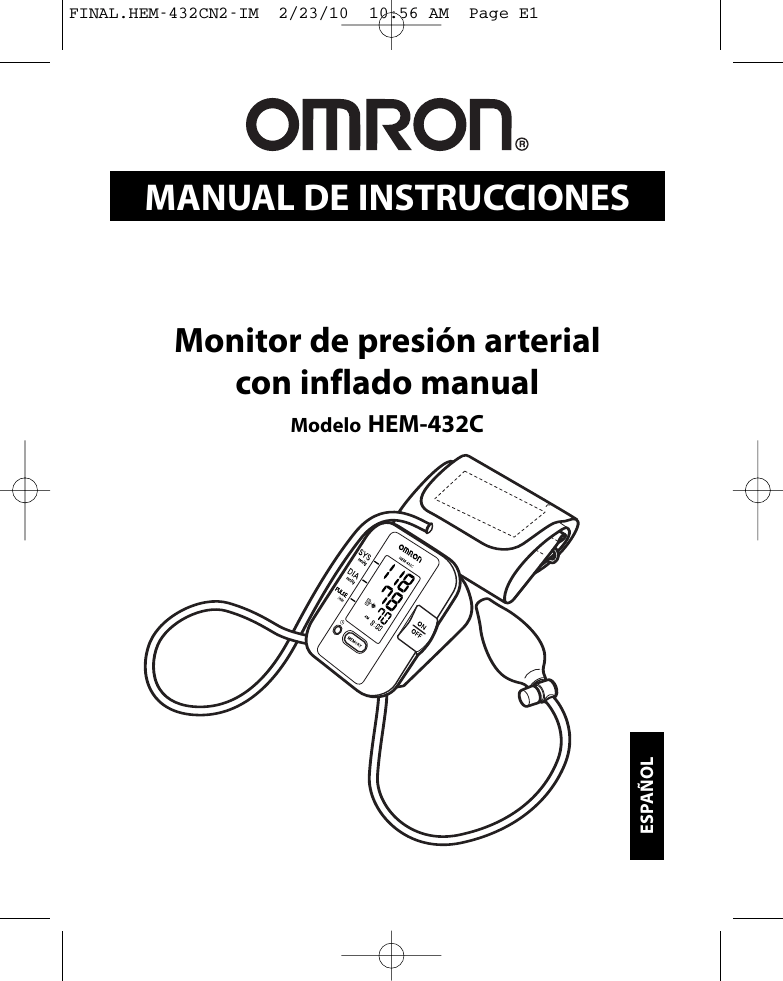 Omron HEM-432C Manual de usuario | Manualzz