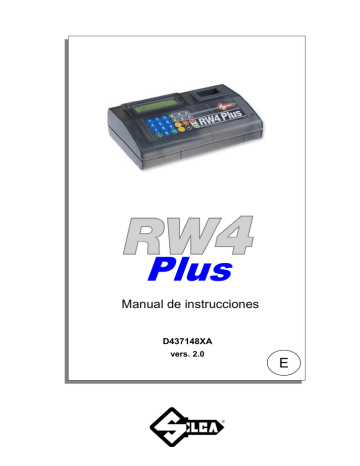 Silca RW4 Plus Manual de usuario | Manualzz