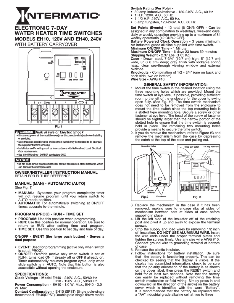 Troubleshooting Guide; Limited Lifetime Warranty Intermatic, 59% OFF