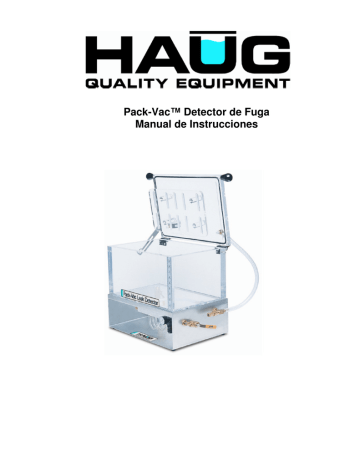 Haug Pack-Vac Manual de usuario | Manualzz
