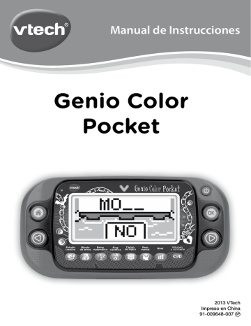 VTech Genio Color Pocket Manual de usuario | Manualzz