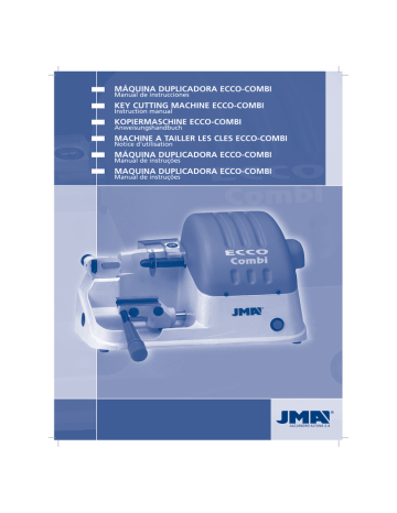Key cutting machine Ecco Combi Instruction manual | Manualzz
