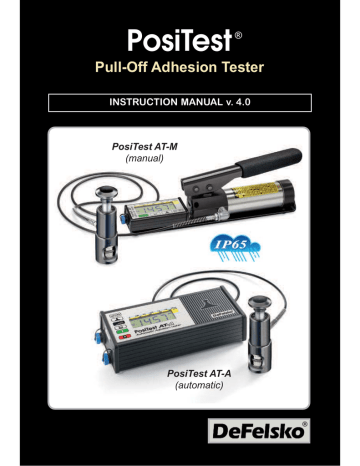 Defelsko PosiTest AT Instruction manual | Manualzz