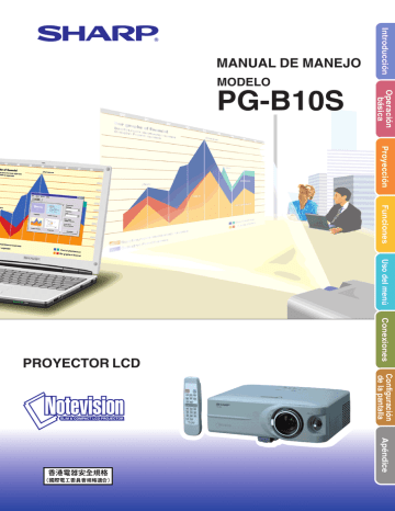 Proyector LCD PG-B10S MANUAL DE MANEJO | Manualzz