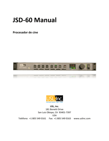 QSC JSD-60 Manual de usuario | Manualzz