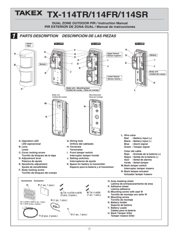 Takex TX-114SR Instruction manual | Manualzz