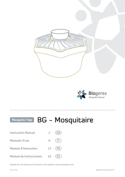 Biogents Mosquitaire - instruction manual | manualzz.com