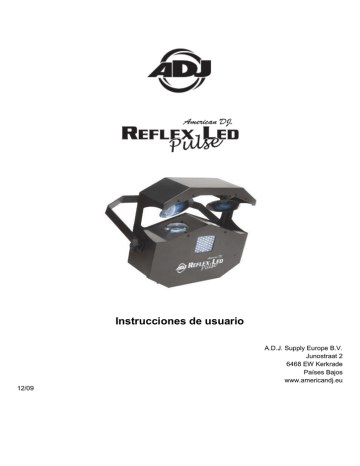ADJ Reflex LED Manual de usuario | Manualzz