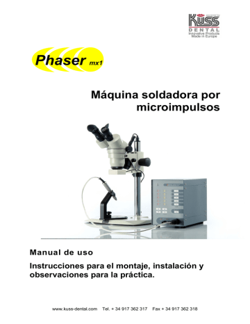KUSS Phaser mx1 Manual de uso | Manualzz