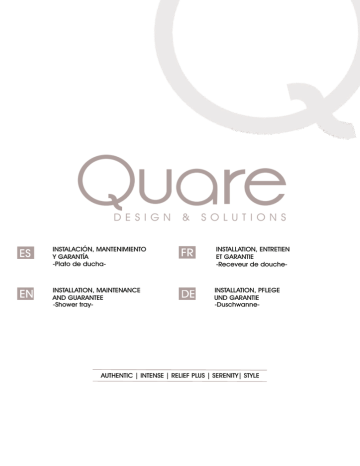 Shower tray User Manual | Manualzz