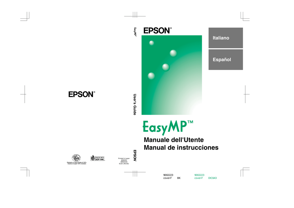 Epson EASYMP Manual de usuario | Manualzz