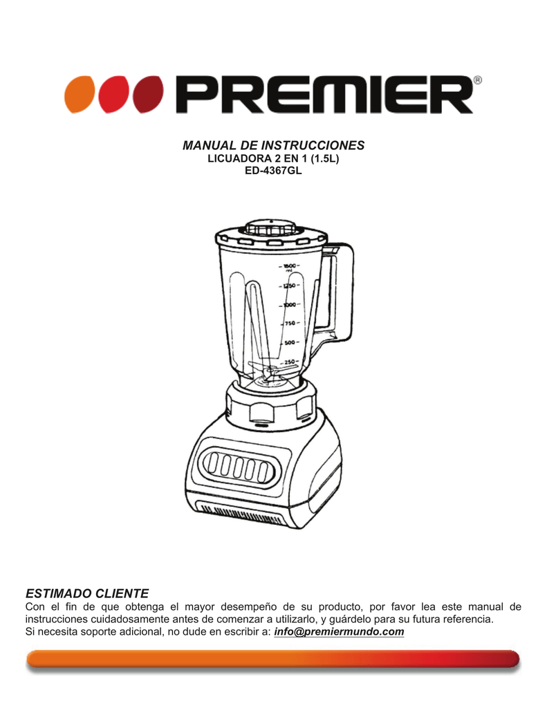 Manual De Uso De Una Licuadora Discounts Shoponline | www.escolaobompastor.com.br
