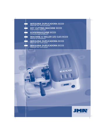 Key Cutting Machine ECCO Instruction Manual | Manualzz