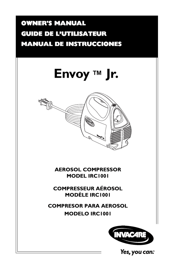 Invacare Envoy Jr. IRC1001 Owner's Manual | Manualzz