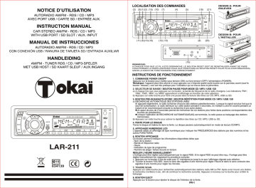 Tokai LAR-211 Instruction manual | Manualzz