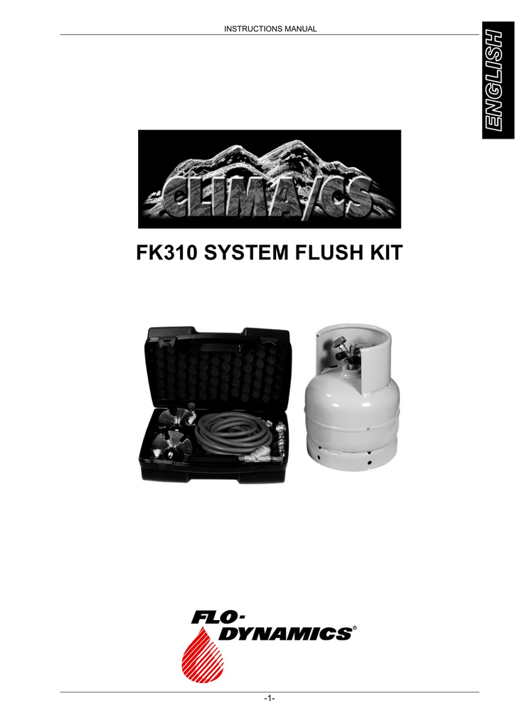 FK310 SYSTEM FLUSH KIT | Manualzz