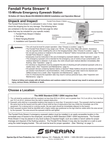 Honeywell Fendall Porta Stream II Manual | Manualzz