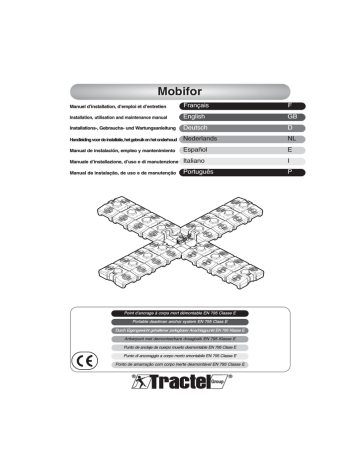 Tractel MOBIFOR Installation manual | Manualzz