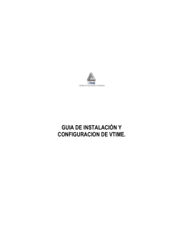 VTIME VTIME - Guía de instalación, Guía de instalación rápida, Manual ...