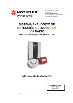 Honeywell Notifier ID60 - El manual del propietario, Manual de usuario ...