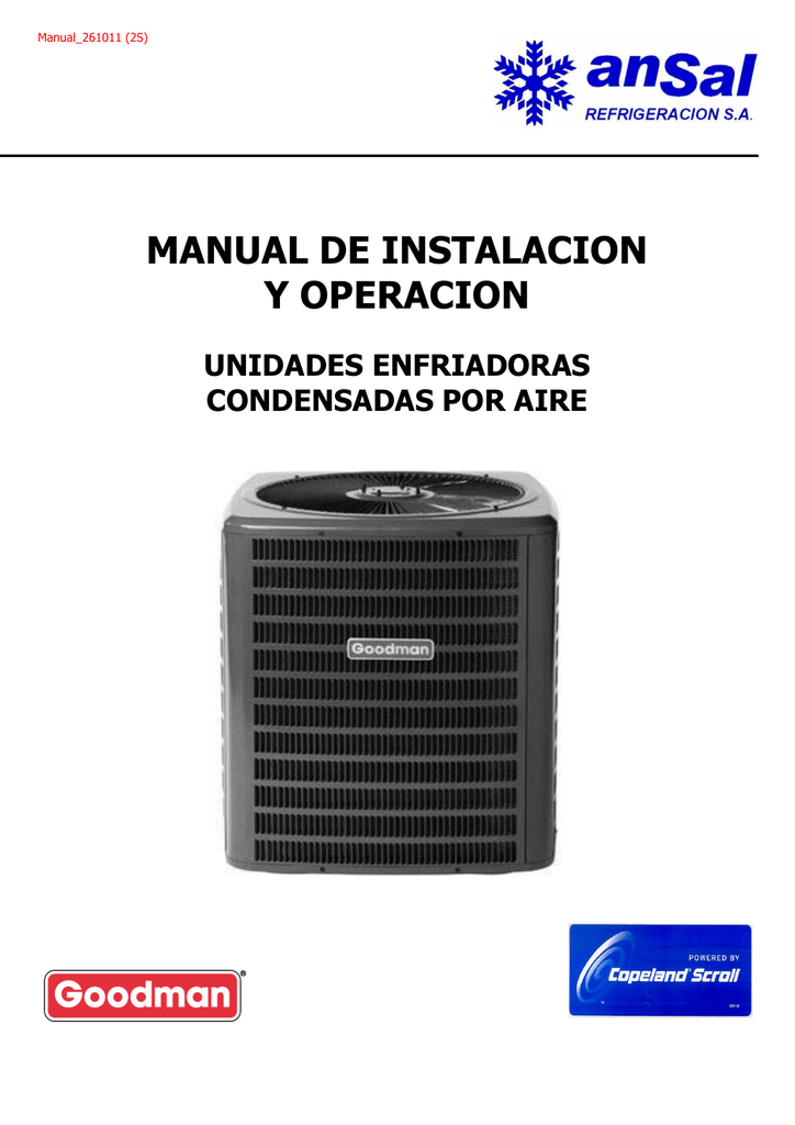 MANUAL DE INSTALACION Y OPERACION | Manualzz MANUAL DE INSTALACION Y OPERACION | Manualzz