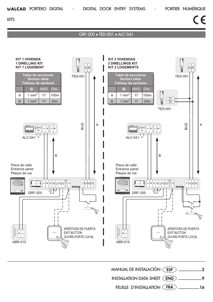 Alcad ALC-041 Installation Datasheet | Manualzz
