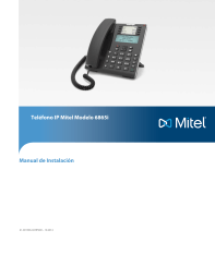 Mitel 6865i - Guía del usuario, Manual de instalación, Manual de usuario