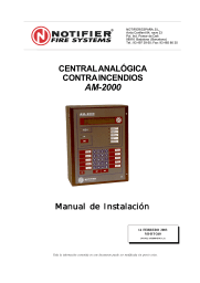 Notifier AM-2000 - Manual de usuario, Manual de instalación