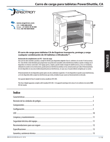 Manual de usuario de Ergotron PowerShuttle CA | Manualzz