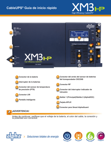 CableUPS® XM3-HP 918HP Guía de inicio rápido | Manualzz