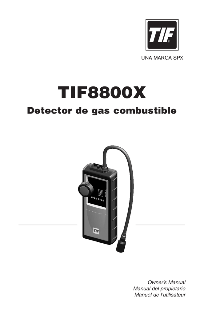 TIF 8800X El manual del propietario | Manualzz