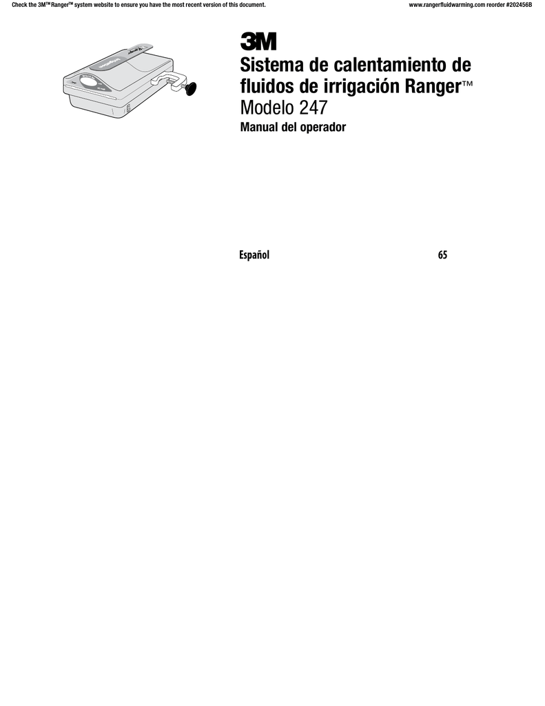 3M Ranger™ Irrigation Warming Unit 24700, Model 247, 120V-ENG-B ...