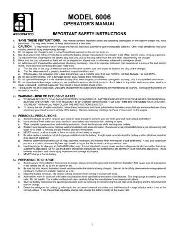 Associated 6006 User's Manual | Manualzz