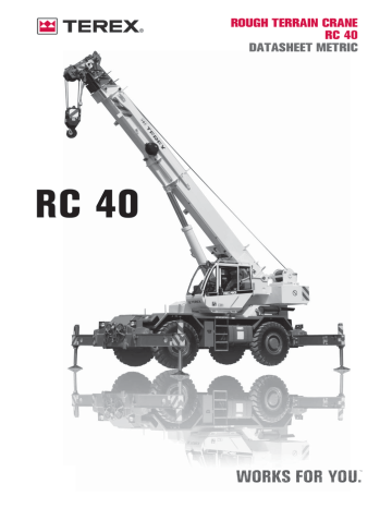 TEREX RC 40 Datasheet | Manualzz