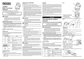 RIDGID JobMax R8223404 manual | Manualzz