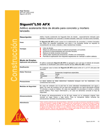 Sigunit®L50 AFX | Manualzz