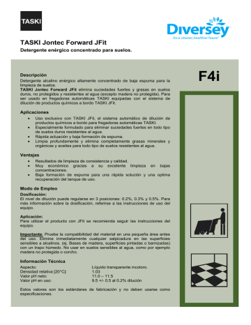 Jontec Forward JFit Ficha técnica | Manualzz