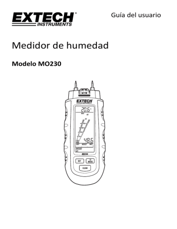 Extech Instruments MO230 Pocket Moisture Meter Manual de usuario | Manualzz