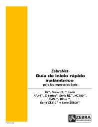 Zebra ZE500 - User Guide, Reference guide, Quick start Guide