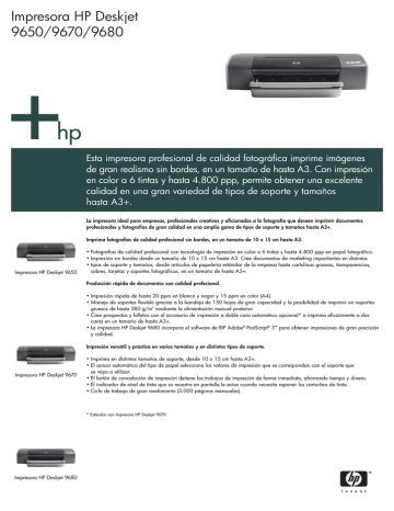 Impresora HP Deskjet 9650/9670/9680 | Manualzz