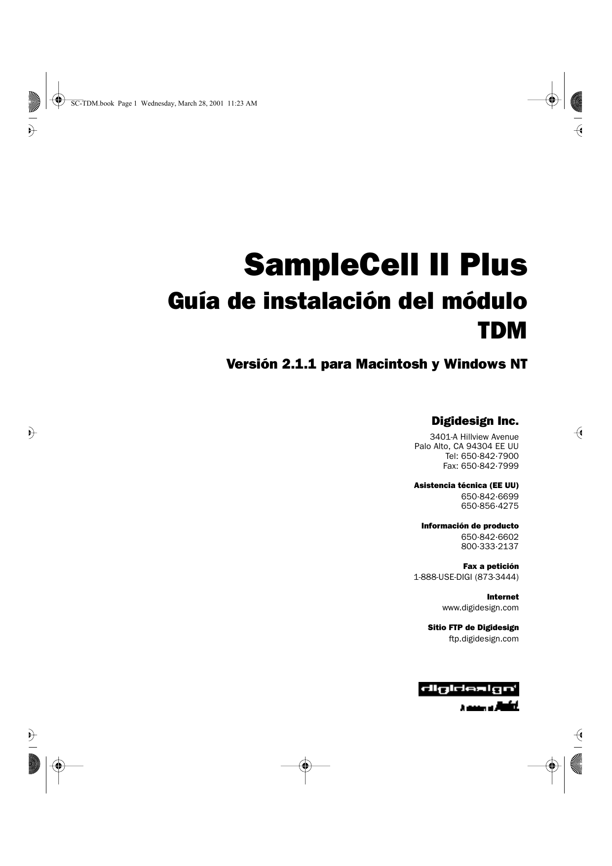 Avid SampleCell II Plus Guía del usuario | Manualzz